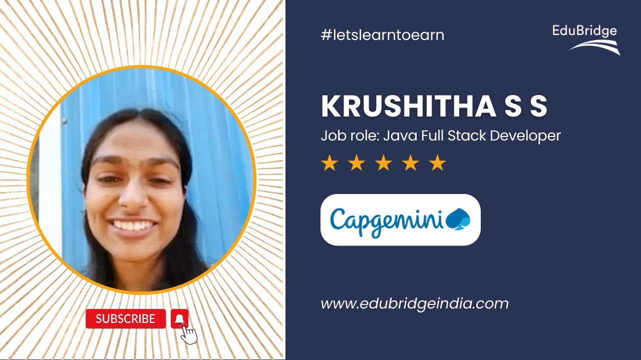 Impact Story- Krushitha | Capgemini - YouTube
