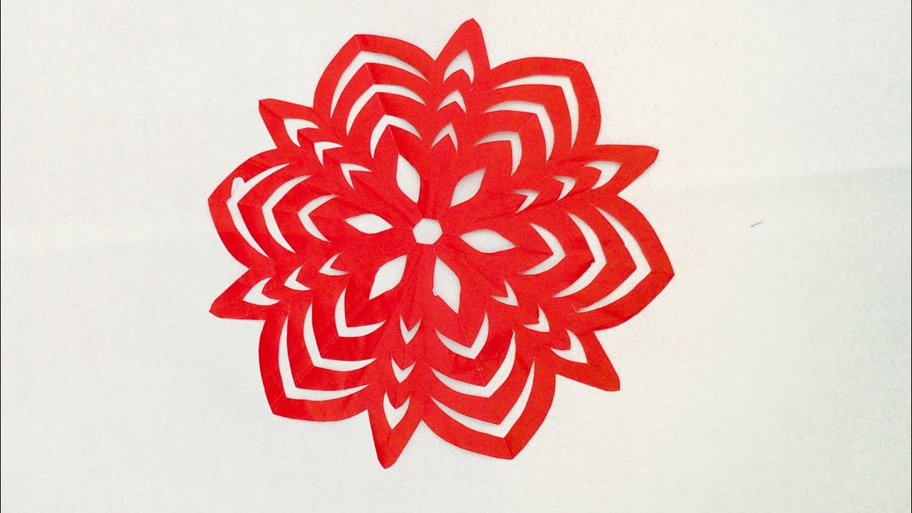 Easy Flowers Paper Cutting Design ll New Paper Cutting Tutorial ll Diy ...