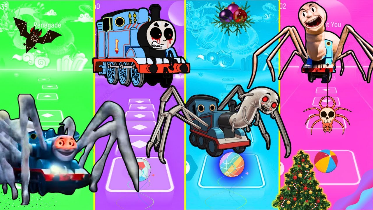 💥💥💥 Thomas Monster Spider 🆚 Spider Thomas Cartoon 🆚 Scary Thomas Train ...