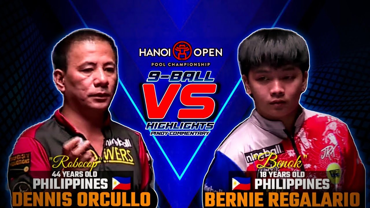 DENNIS ORCULLO VS. BERNIE REGALARIO, 9-BALL OPEN 2023 - HIGHLIGHTS ...