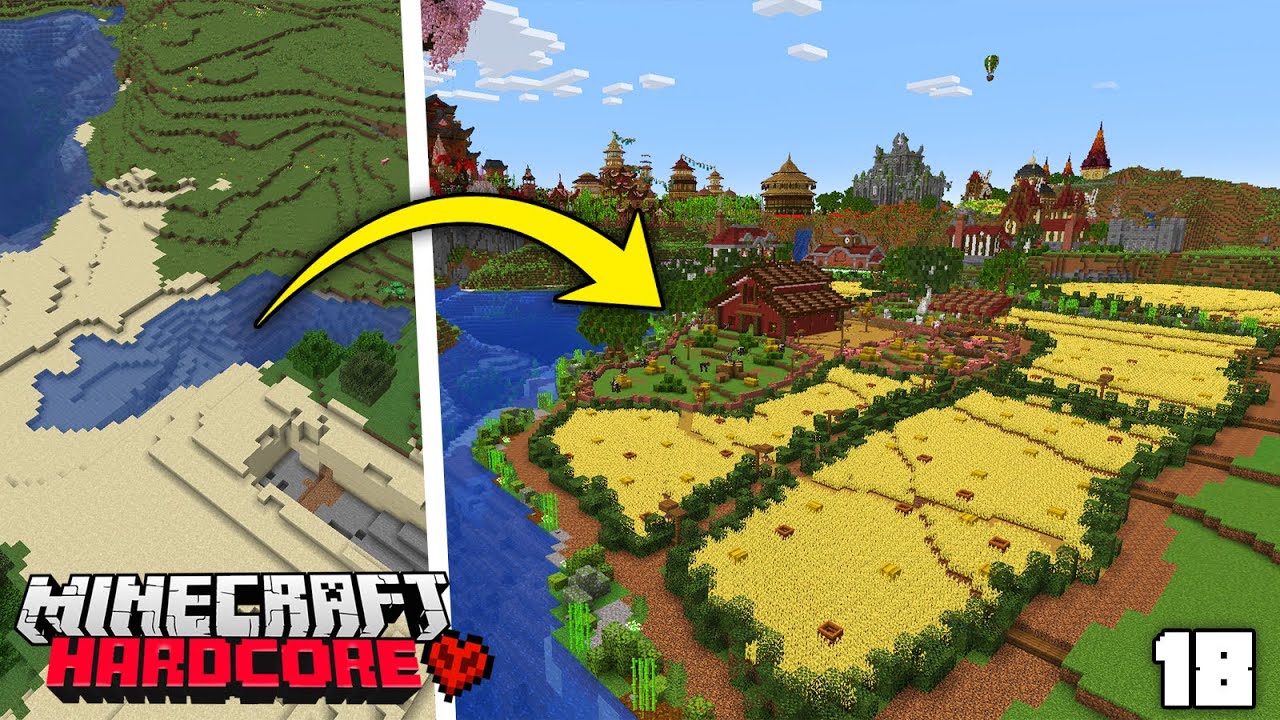 10 hour terraform Project in Hardcore Minecraft! (1.20 Survival) - YouTube
