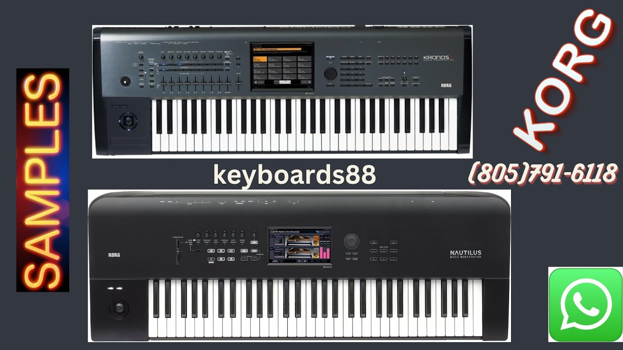 KORG KRONOS y KORG NAUTILUS EN VENTA 300+SAMPLES - YouTube