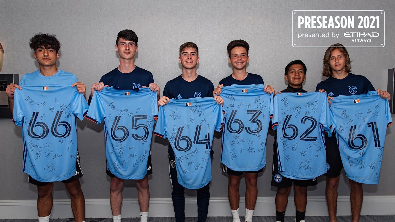 NYCFC Academy Boys Receive Signed Jerseys From First Team | PRESEASON ...