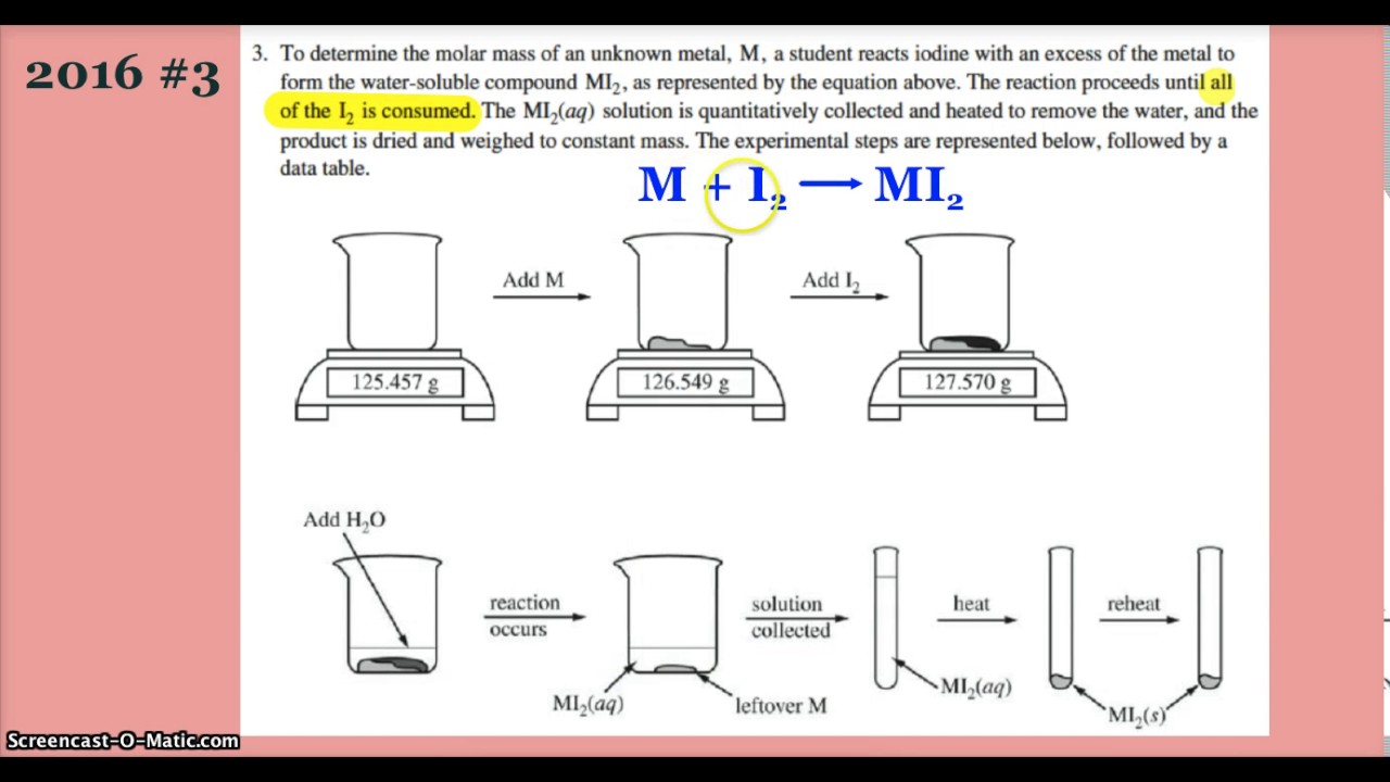 AP Chemistry Free Response Question 2016 3 YouTube ap-chemistry-free-response-question-2016-3-youtube