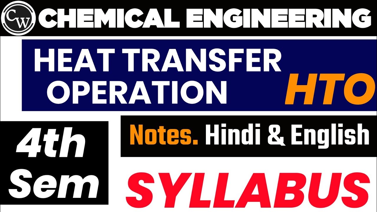 Diploma in chemical engineering Heat Transfer Operation Syllabus || 4th Semester HTO Syllabus ...