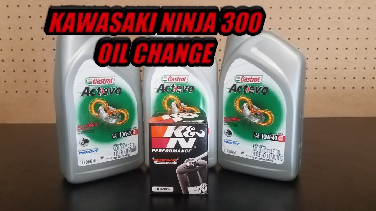Ninja 300 Oil Change - YouTube