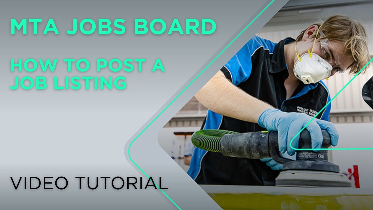MTA Jobs Board - How to Post a Job Listing - YouTube