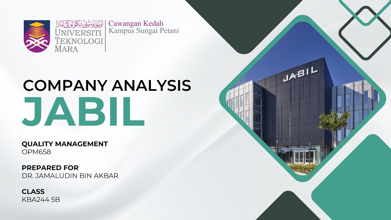 COMPANY ANALYSIS OF JABIL - YouTube