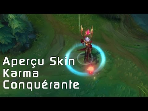 Karma conquérante Aperçu Skin League of Legends - YouTube