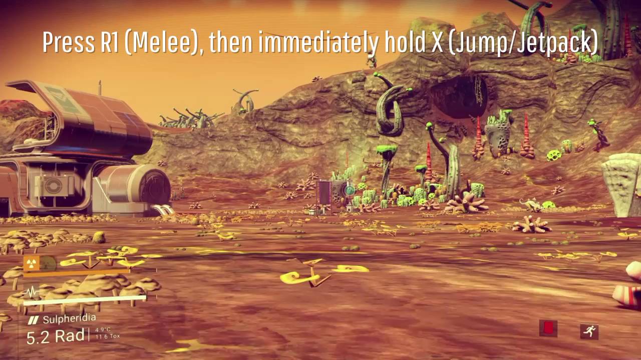 No Man's Sky - Jetpack melee fast movement boost technique - YouTube