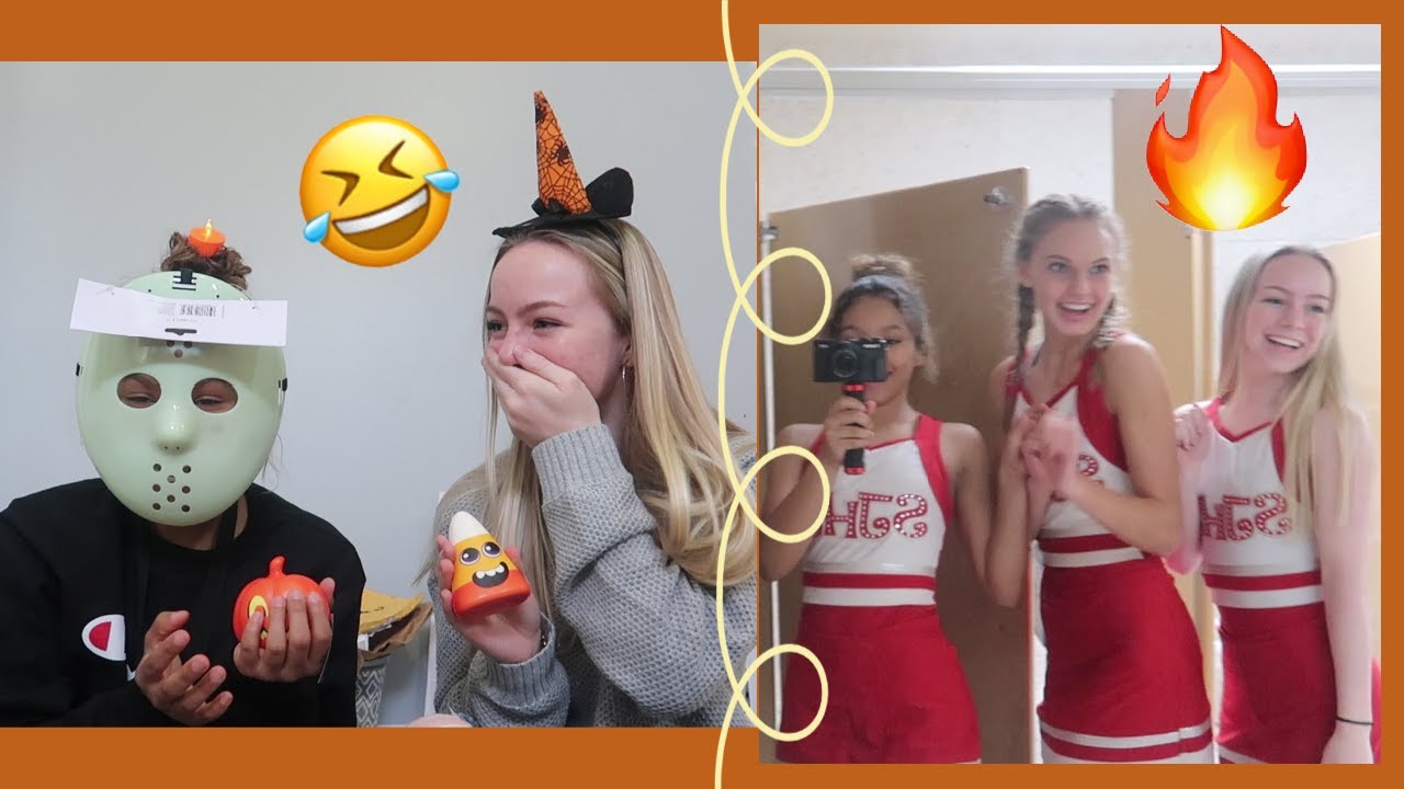 spooky season vlog + getting our cheer uniforms! - YouTube