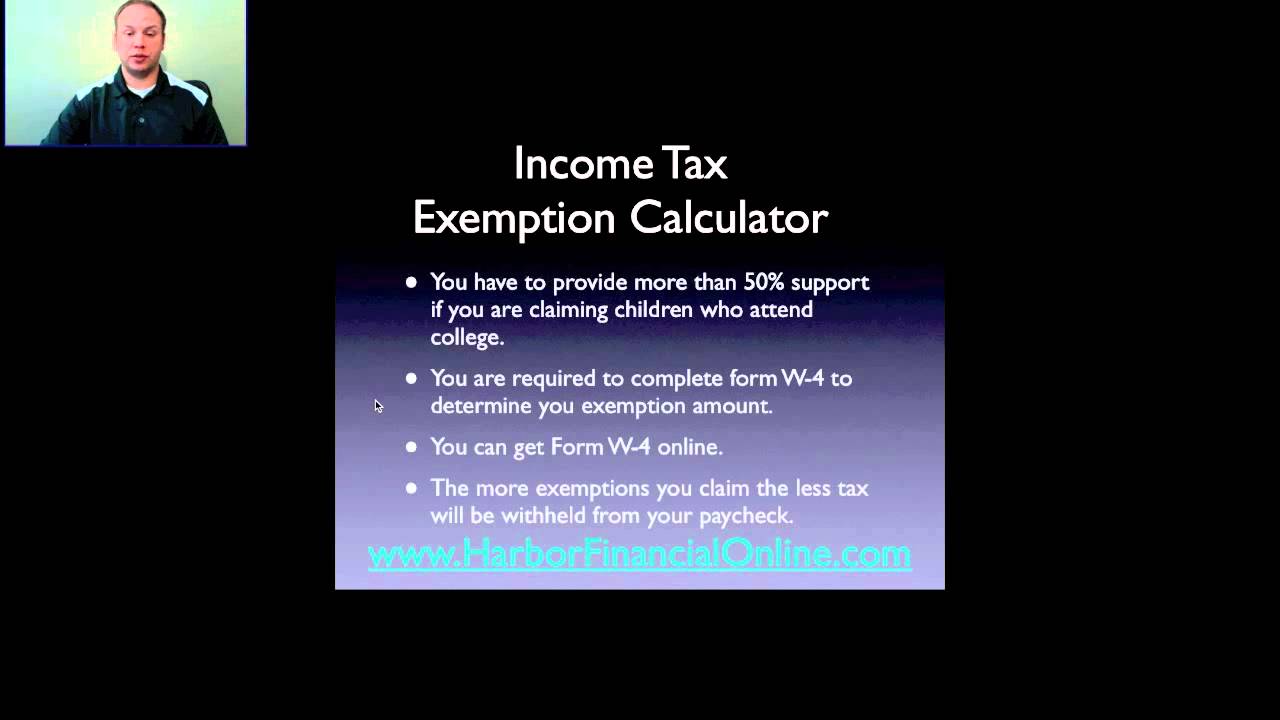 Income Tax Exemption Calculator 2012, 2013 - YouTube