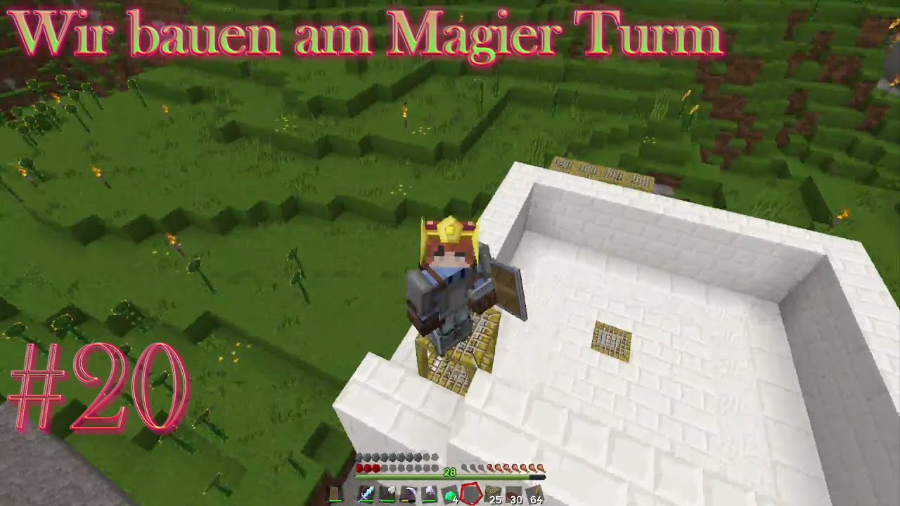 WCS-Minecraft Projekt #20 - Wir bauen am Magier Turm - YouTube