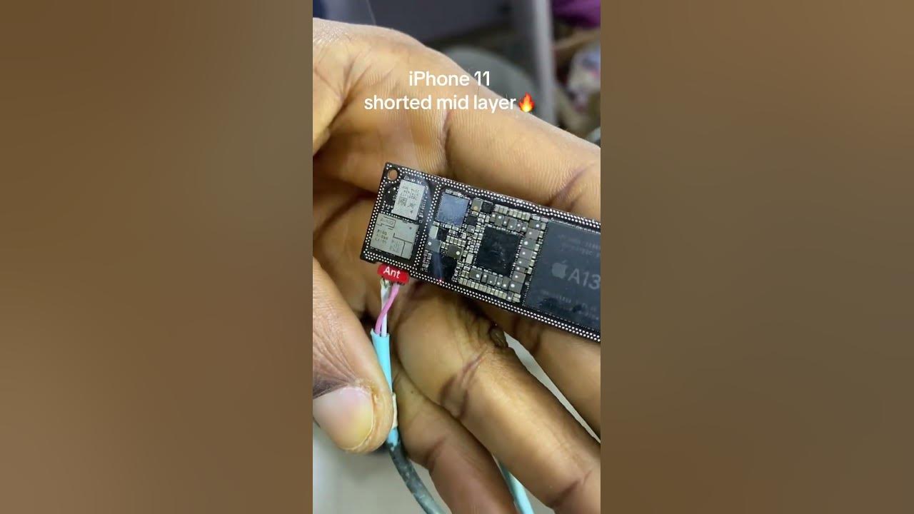 iPhone layer short circuit - YouTube