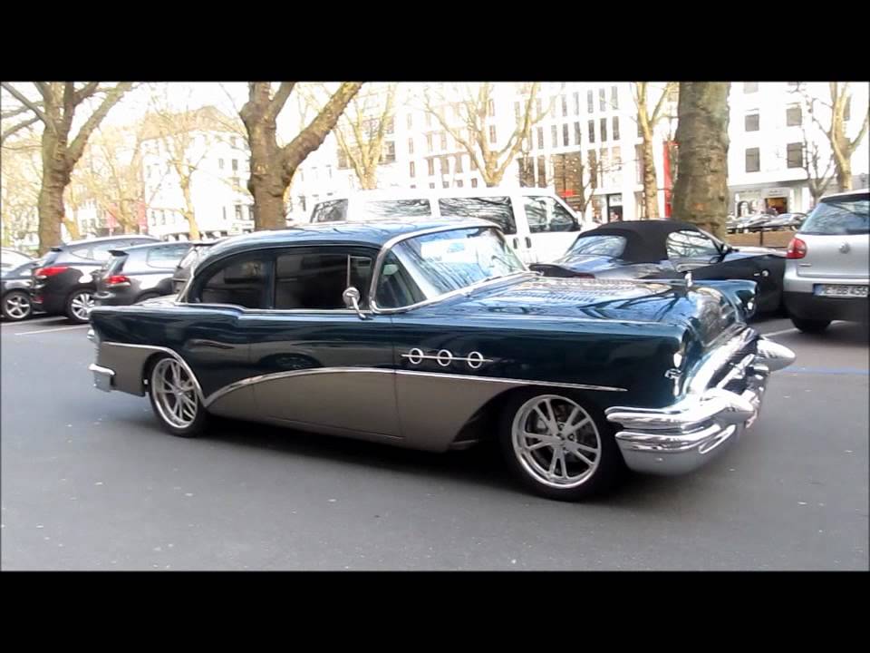 Muscle Car Custom Buick Roadmaster Düsseldorf with sound (HD) - YouTube