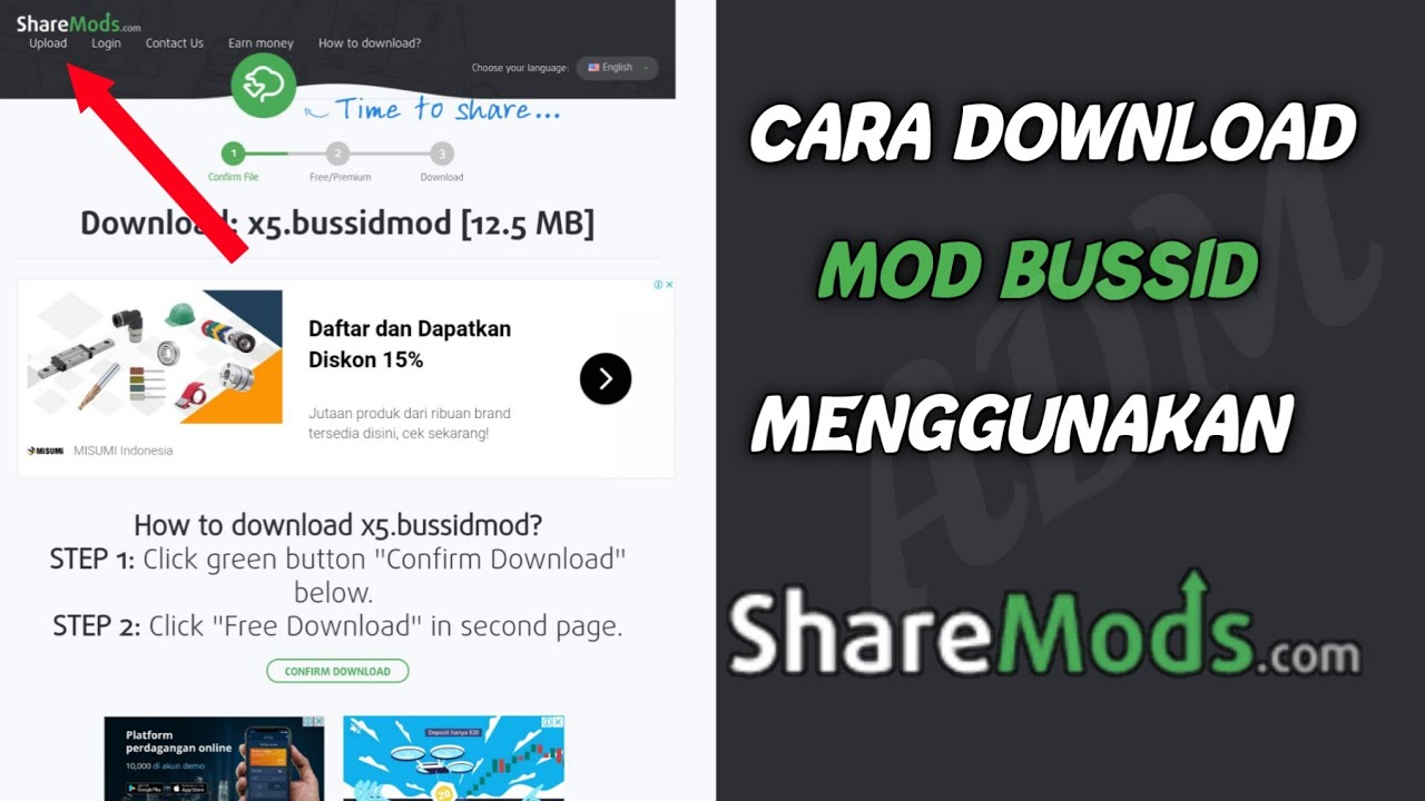 CARA DOWNLOAD FILE LEWAT SHAREMODS | MOD BUSSID VIA LINK SHAREMODS ...