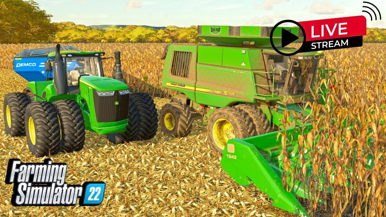 🔴LIVE 🔴 Day 2 Of Harvest! | Farming Simulator 22 - YouTube