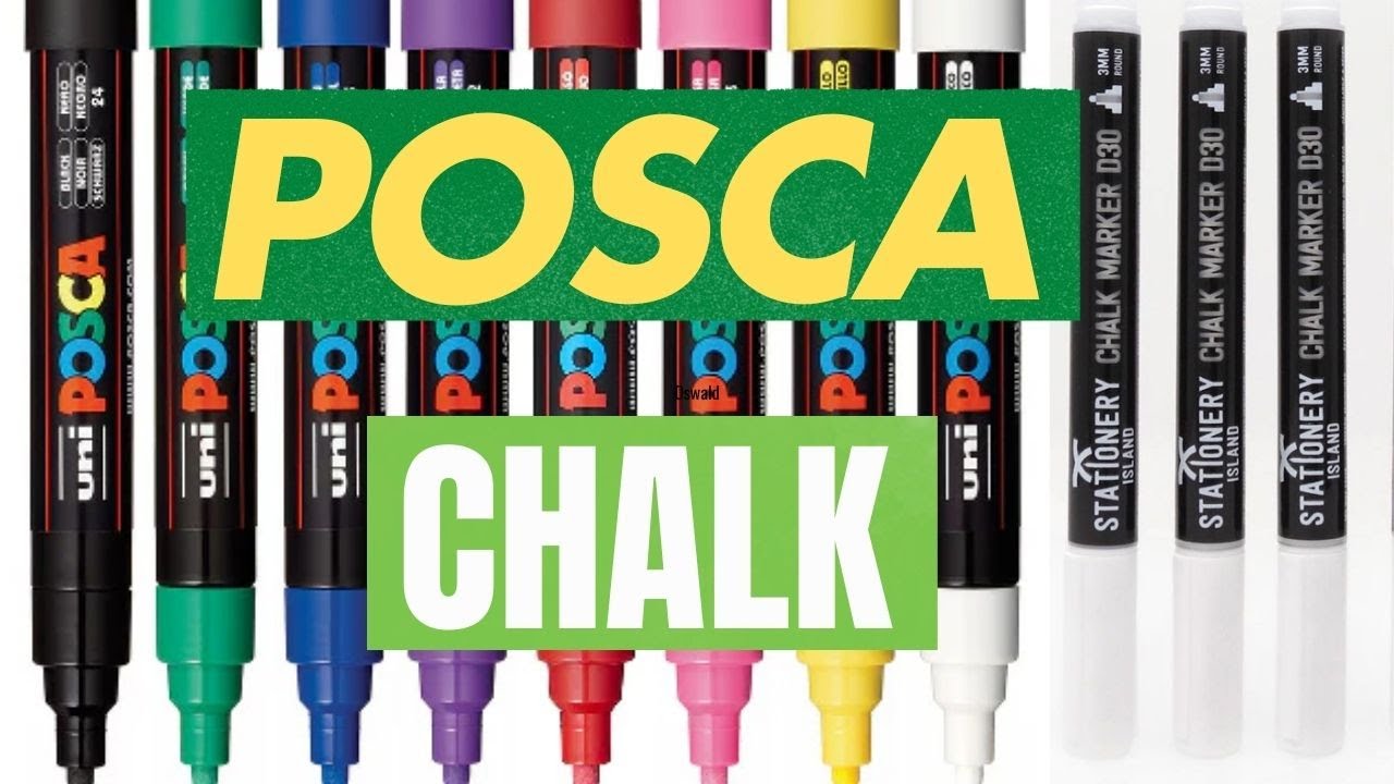 Posca pen & chalk pen demonstration #posca #chalk # ...