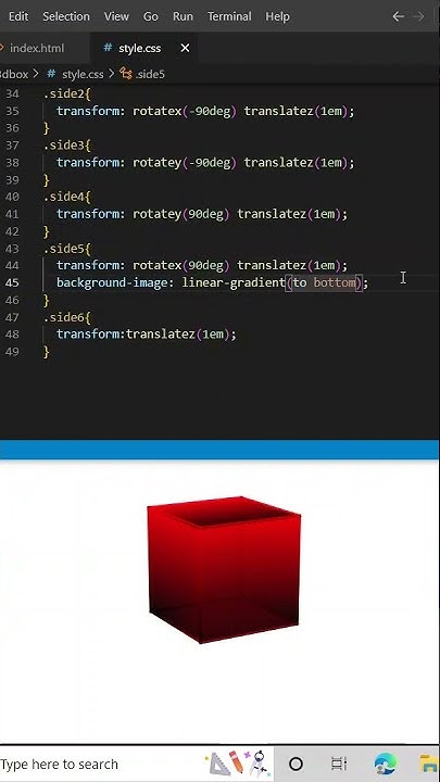 3D box animation | CSS Only #shorts - YouTube