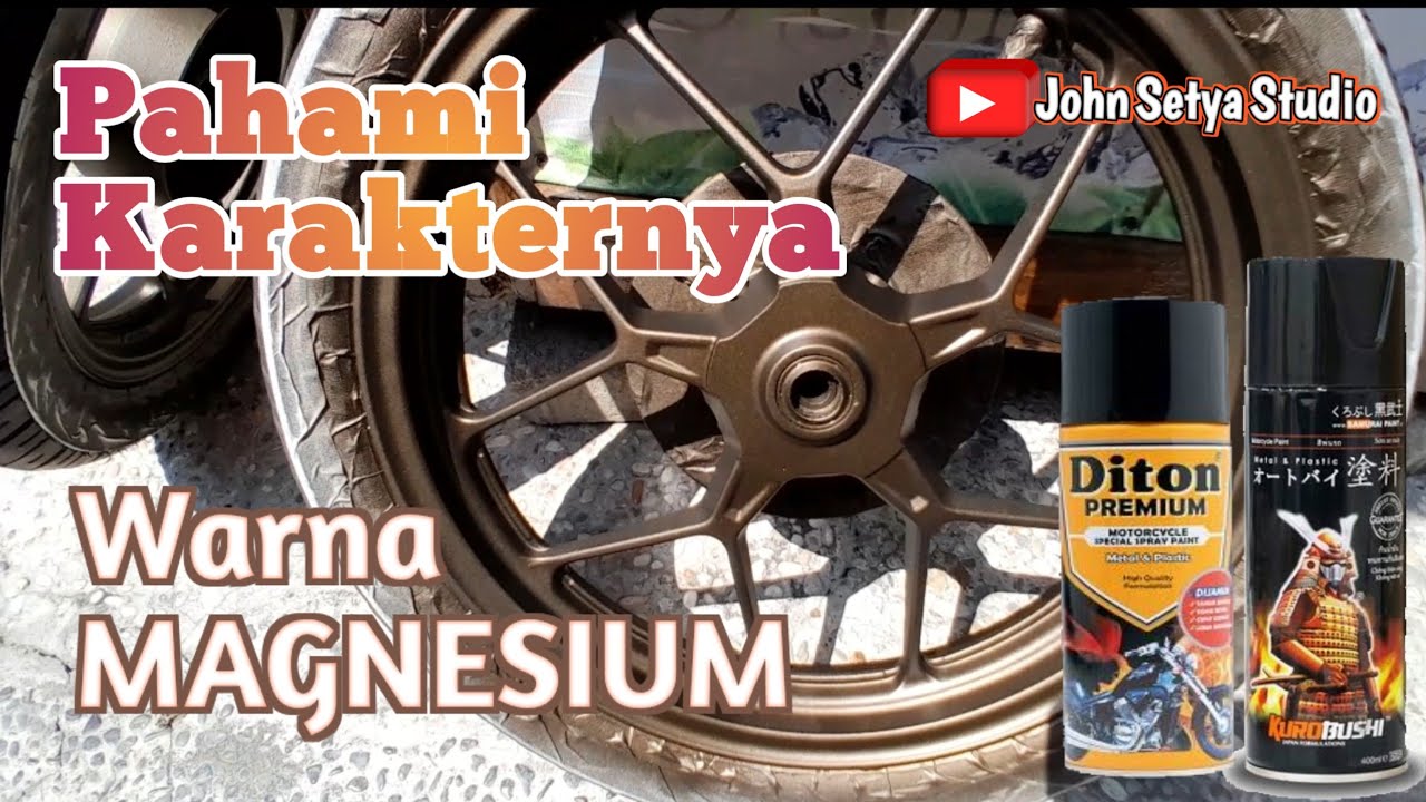 Tutorial cat velg Warna MAGNESIUM Samurai Paint & Diton Premium..!!! # ...