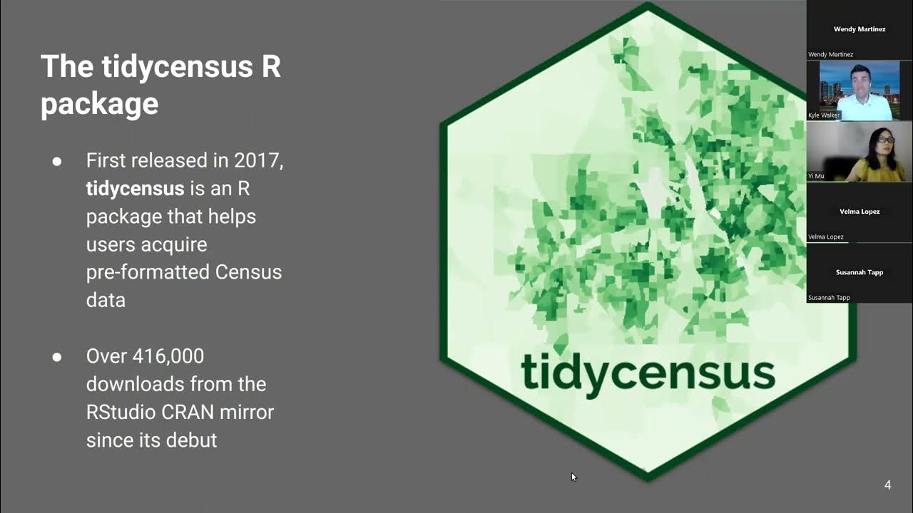 May 2023 Learning to Use the tidycensus Package - YouTube