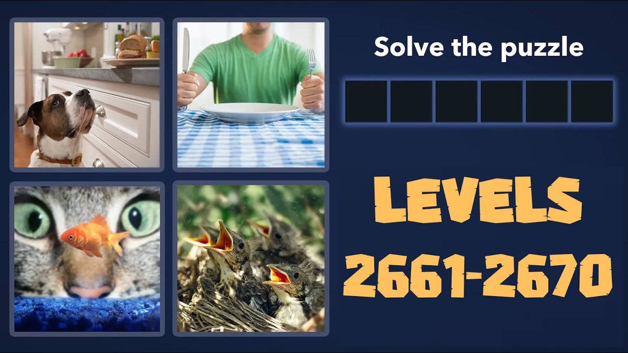 4 Pics 1 Word Levels 2661 - 2670 Answers - YouTube
