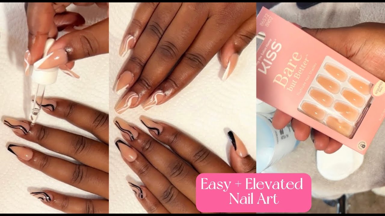 BEST BEGINNER FRIENDLY PRESS ON TUTORIAL| EASY NAIL ART | Tanelle Irene ...