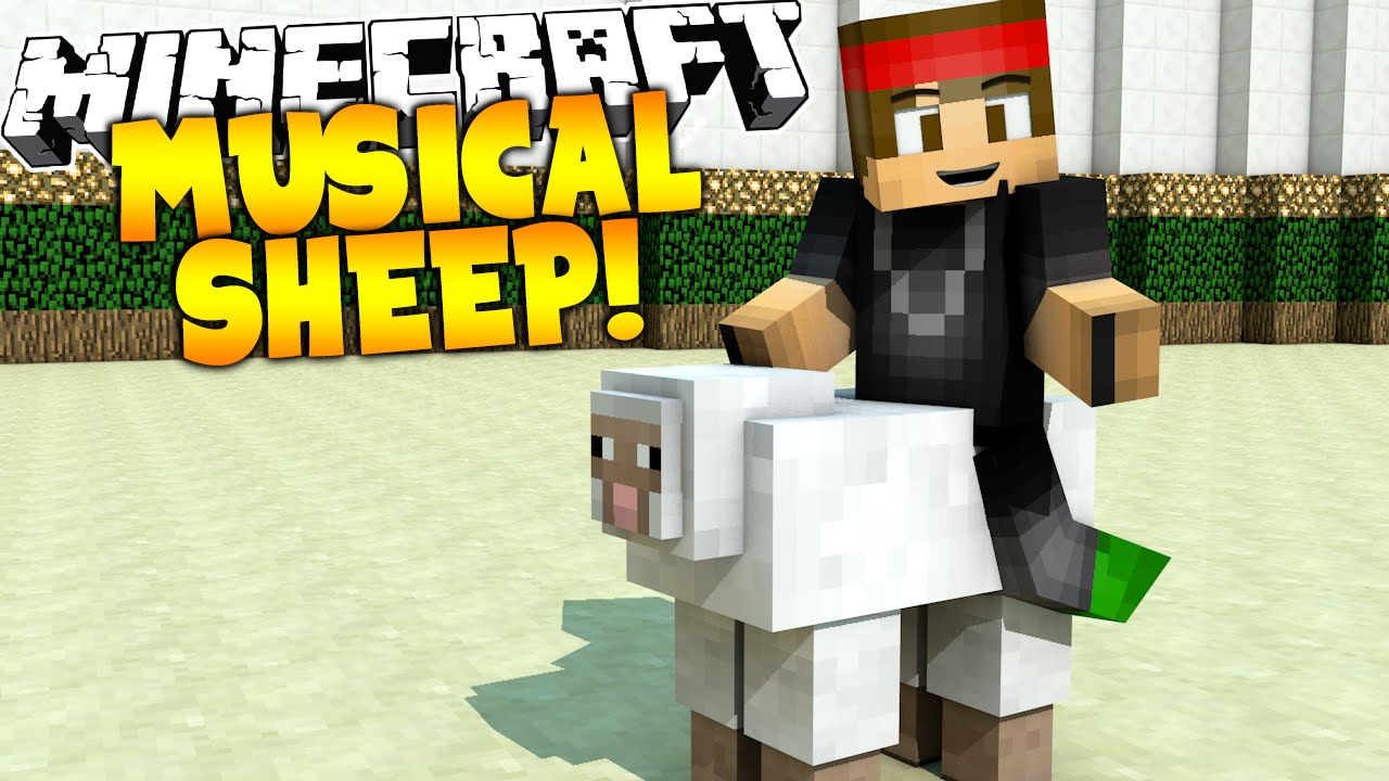 Minecraft Minigame Plugin: MUSICAL SHEEP! (with music!) - YouTube