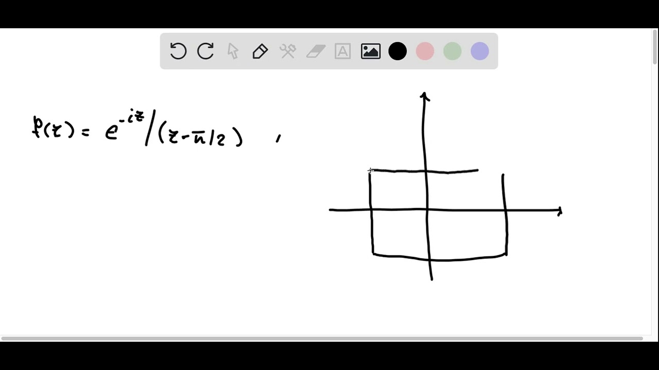 Let C denote the positively oriented boundary of the square whose sides lie along the lines x ...