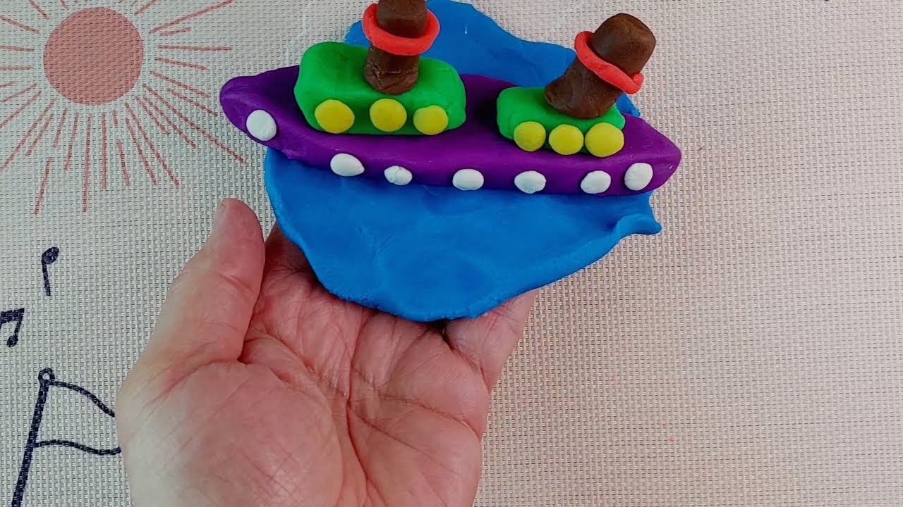 🚢🎨 Sailing Adventures: Teaching How to Make a Playdough Ship for ...