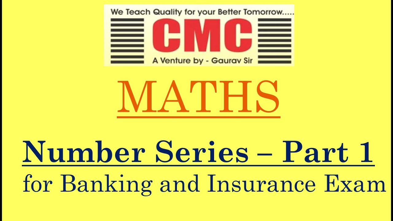 MATHS LECTURE NUMBER SERIES PART 1 - YouTube