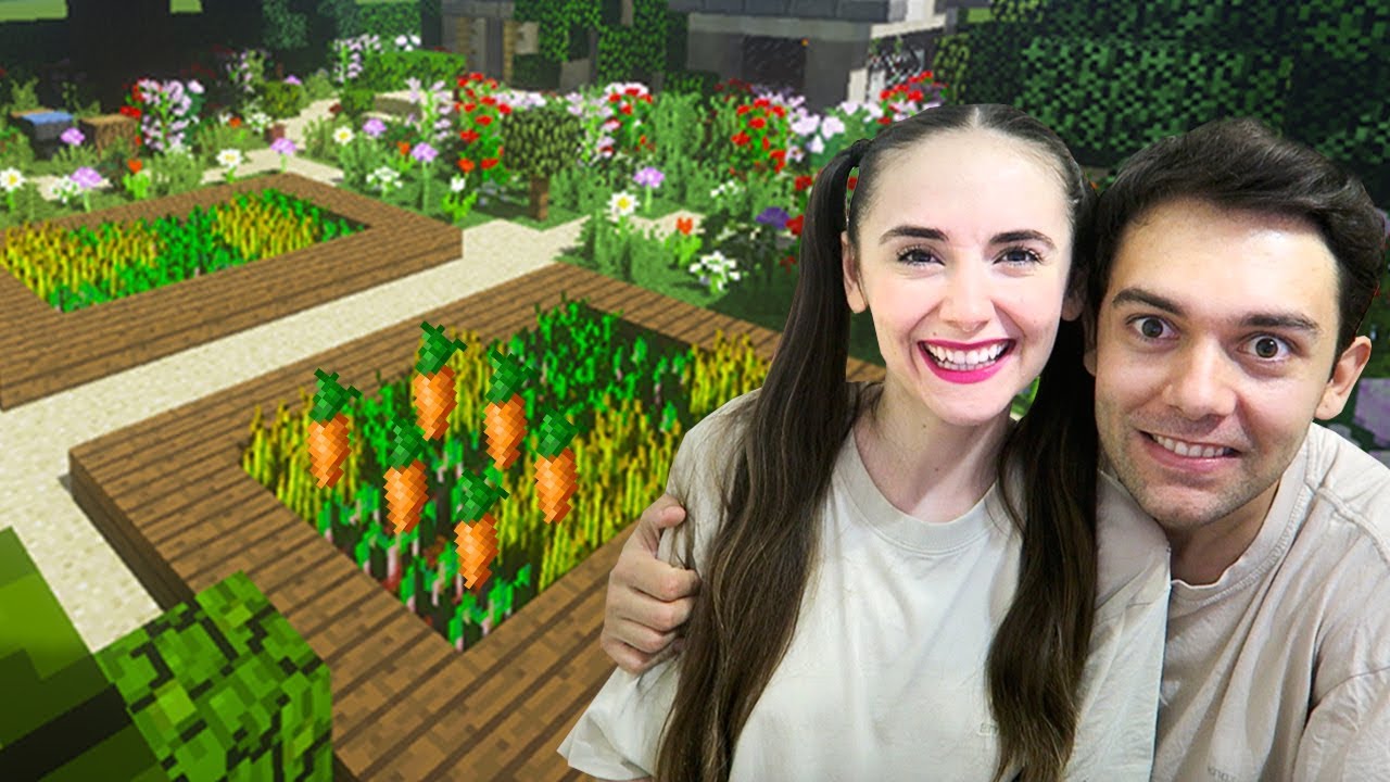 CASA CU GRADINA IN MINECRAFT!!! - YouTube