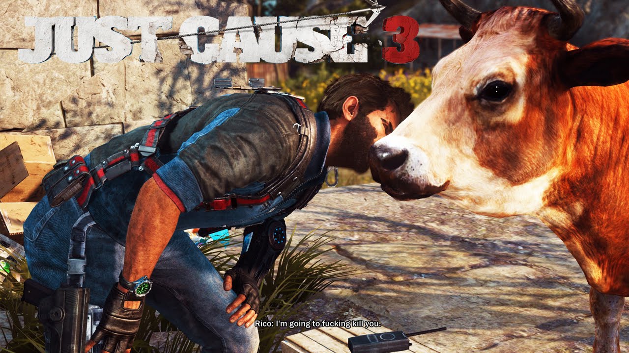 Just Cause 3 - Random Moments #3 (Animal Launching!) - YouTube