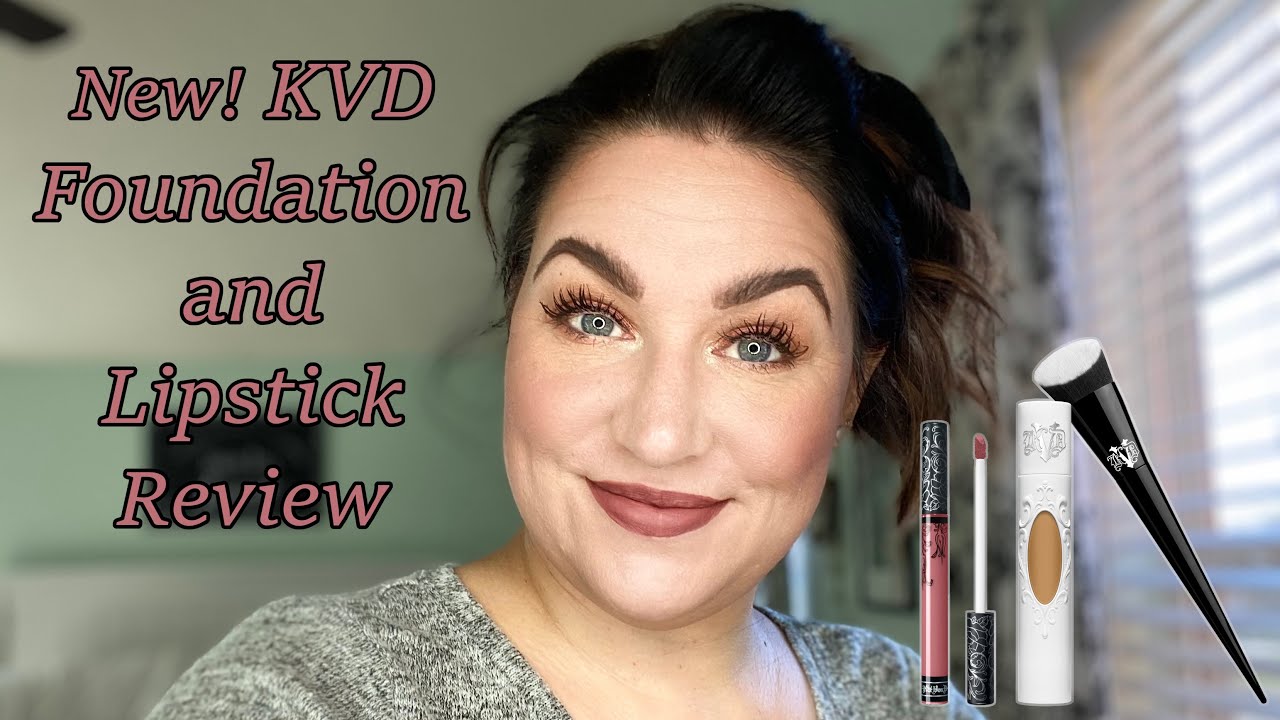 KVD Foundation and Lipstick Review - YouTube