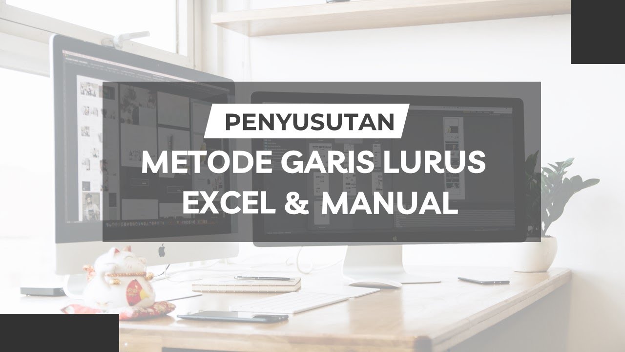 Excel & manual : penyusutan metode garis lurus - YouTube