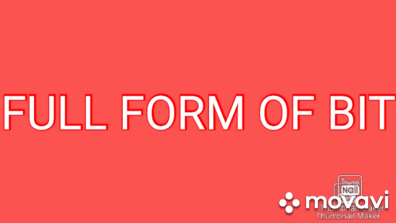 FULL FORM OF BIT AND FULL FORM OF M B AUTHENTIC INFO TV YouTube