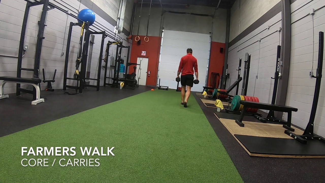DB Farmers Walk / March Du Fermier avec 2 Haltères - YouTube