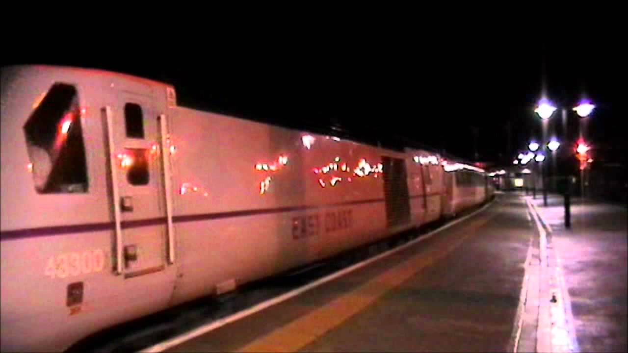 East Coast HST 43300 + 43319 Departing Stirling - YouTube