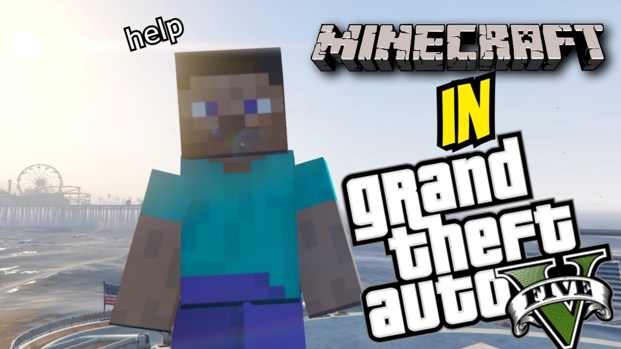 Minecraft In GTA 5 | Steve In GTA 5 | Playing Minecraft With ULTRA ...