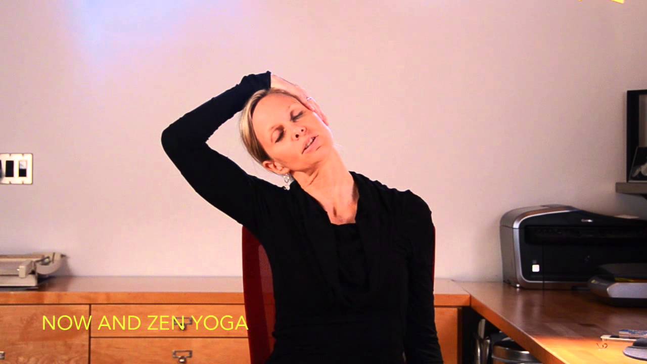 YOGA stretches at work with Abbie Chapman - YouTube