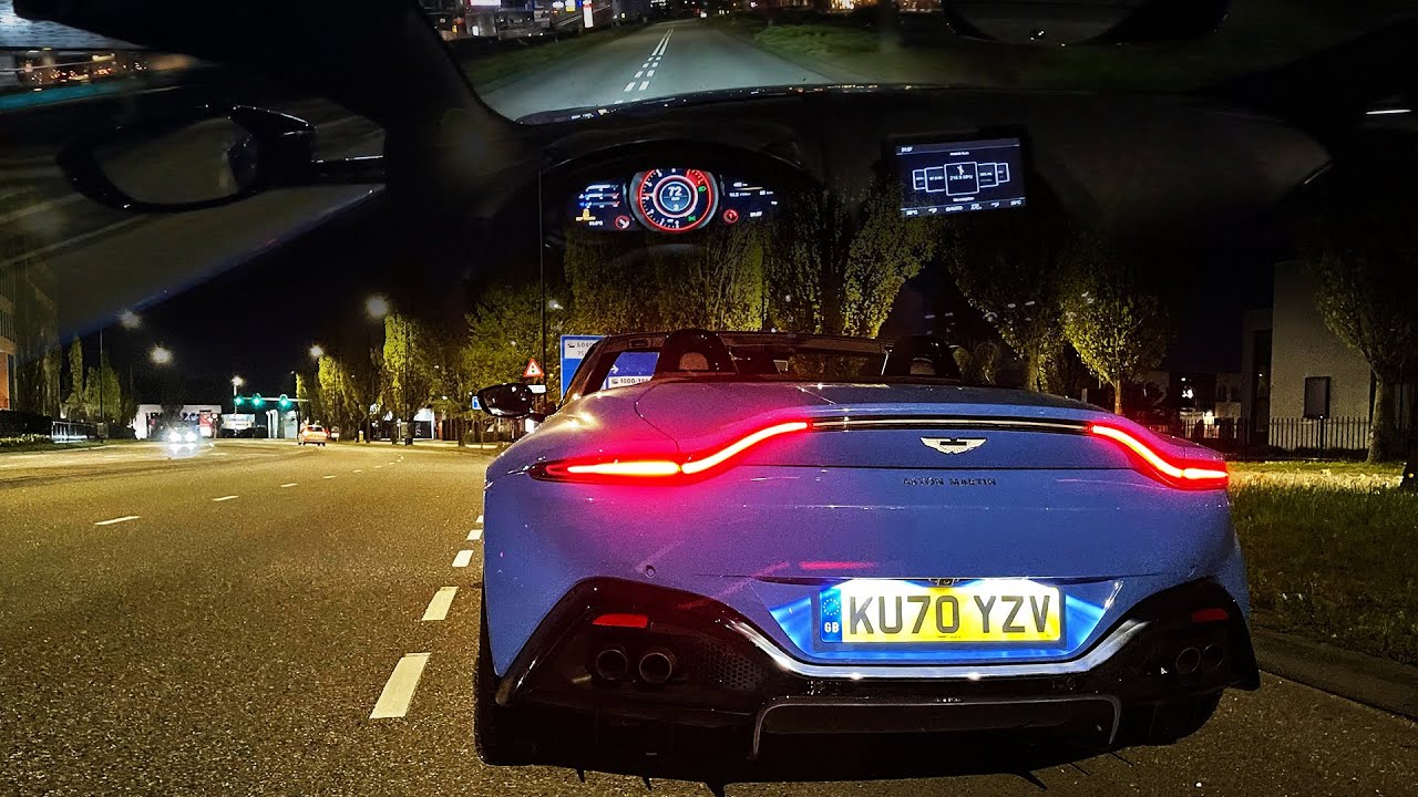 ASTON MARTIN Vantage ROADSTER | NIGHT DRIVE by AutoTopNL - YouTube