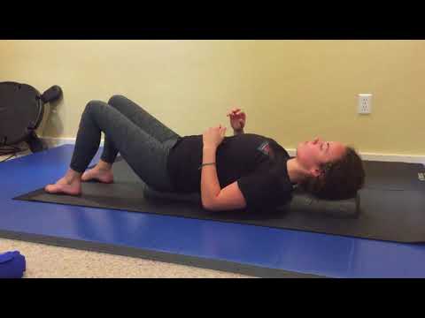 Christy Marks: Supine Walking On Half Foam Roller (Anti Rotation & Sway) 09122017