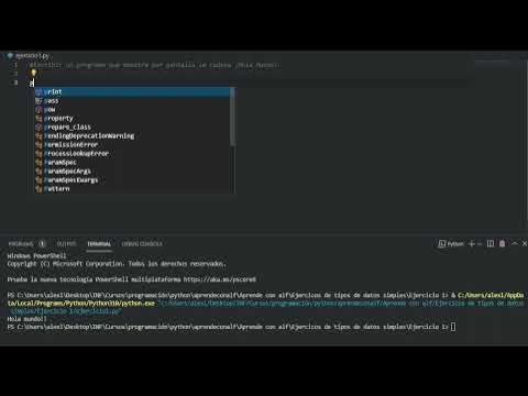 Escribir un programa que muestre por pantalla la cadena ¡Hola Mundo ...