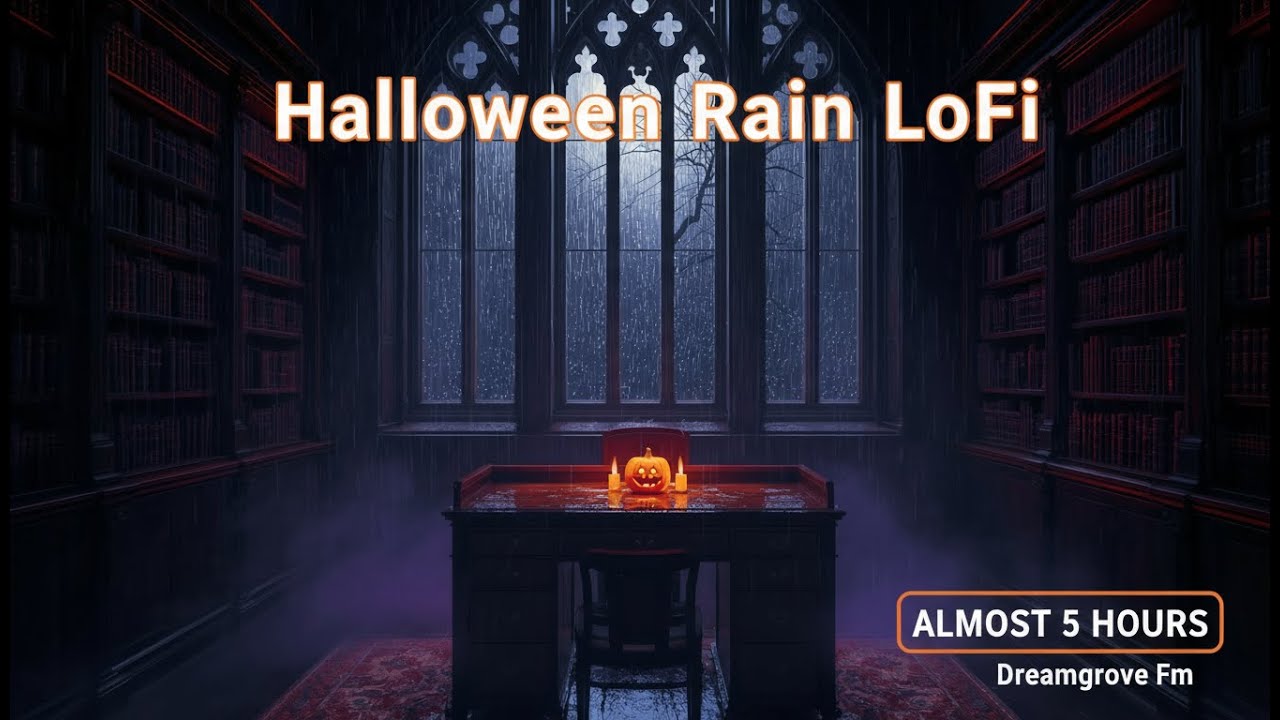 Halloween Rain LoFi - Almost 5 Hours of Spooky Ambient Beats for Study ...