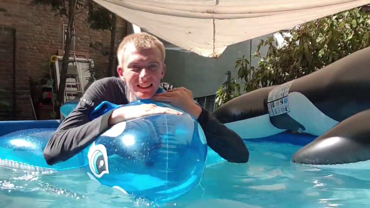 Ride And Deflate The Intex Bleu Whale Youtube