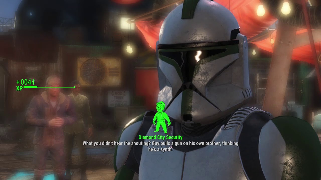 Fallout 4 Improved Diamond city security - YouTube