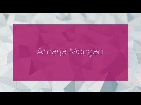 Amaya Morgan - appearance - YouTube
