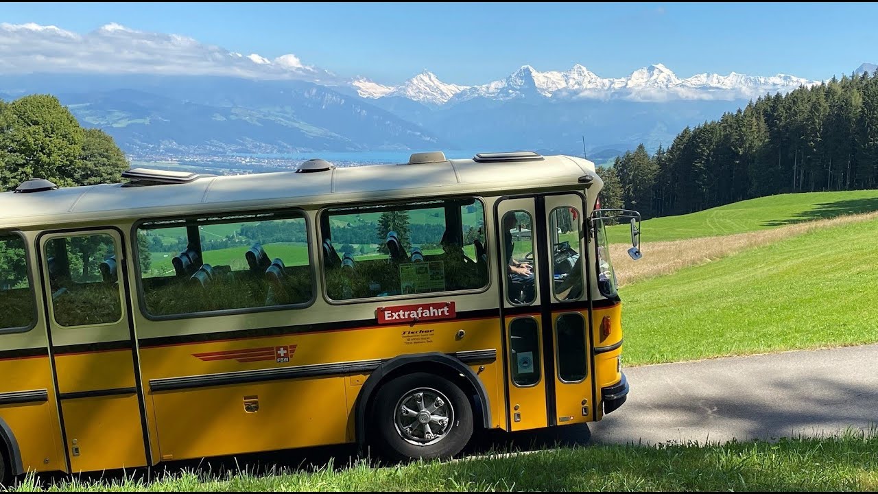Historische Postbus-Reise ins Schweizer Jura mit FISCHER Omnibusreisen ...