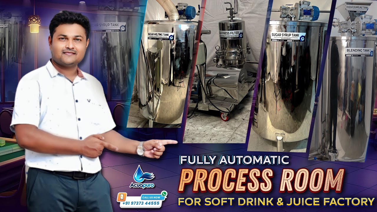 Process Room | Fully Automatic Soft Drinks and Juice Factory ...