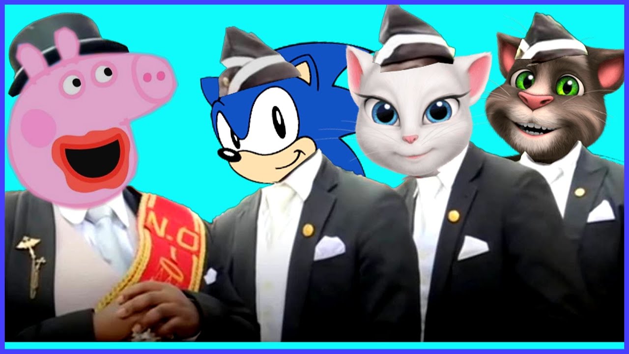 Peppa pig & Talking Angela & Sonic & Talking Tom Shorts Coffin Dance ...